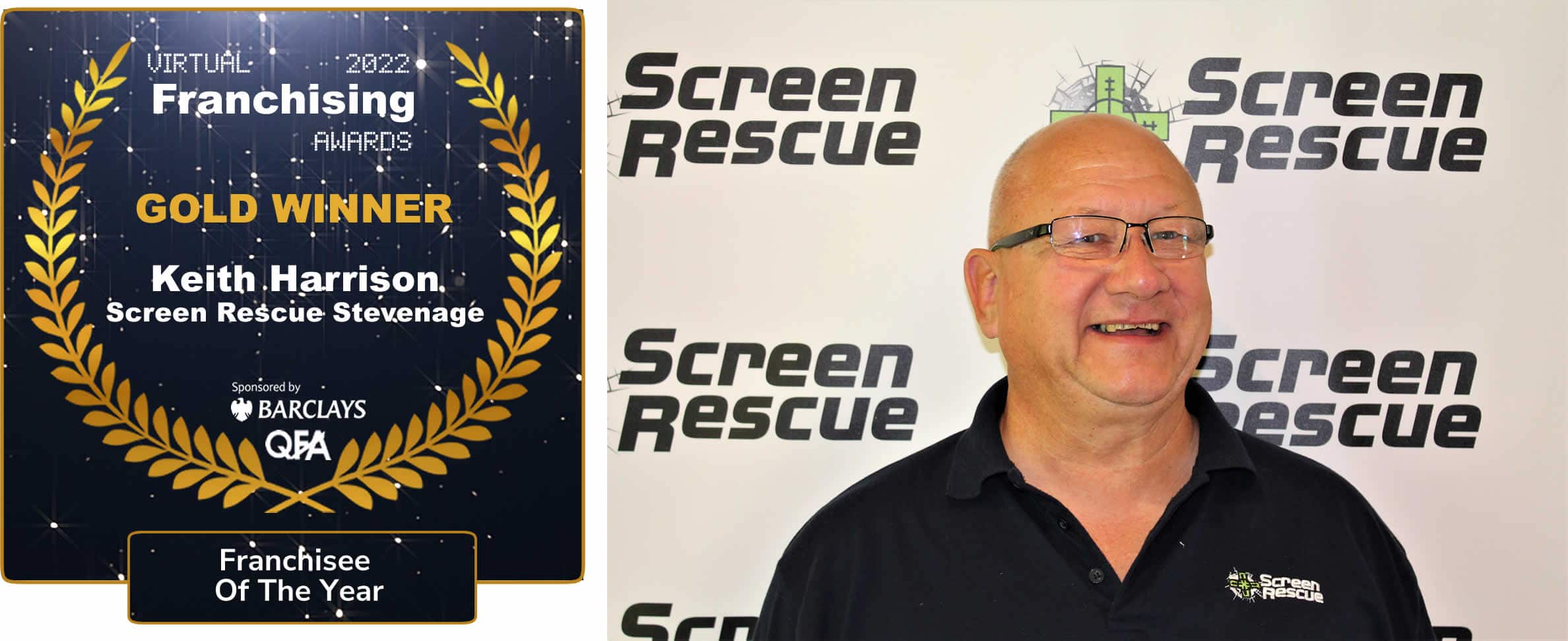 VFA22 ‘Franchisee of the Year’ GOLD WINNER is Keith Harrison of Screen ...